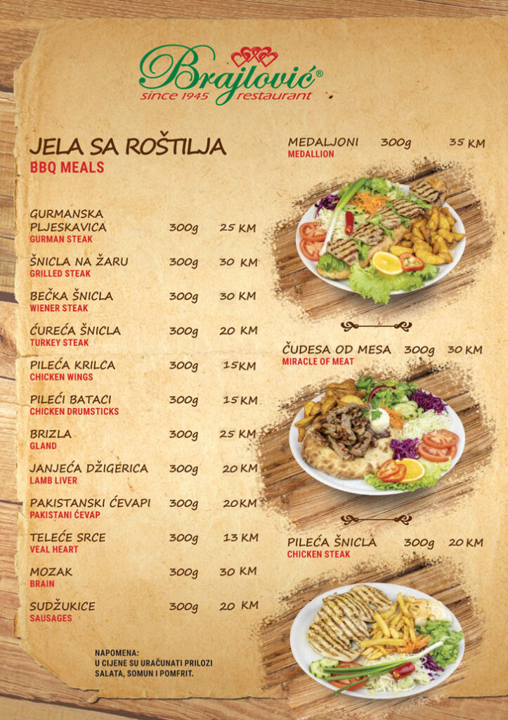 Restoran Brajlović - Sarajevo - Otkrijte bogatstvo ukusa
