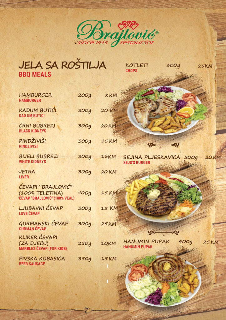 Restoran Brajlović - Sarajevo - Otkrijte bogatstvo ukusa